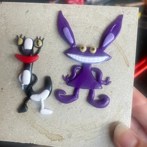 Aaahh!!! Real Monsters Ickis, Oblina & Krum! Hand Made Polymer Clay ...