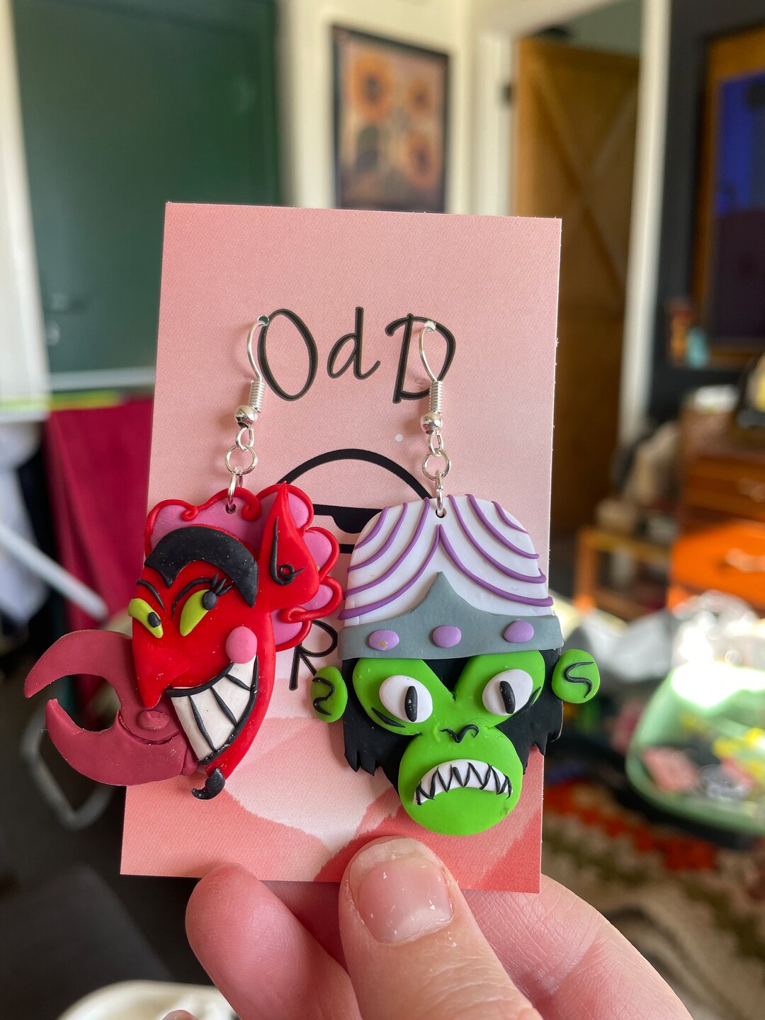 PPG Him & Mojo Villians Hand Made Polymer Clay Earrings - Etsy