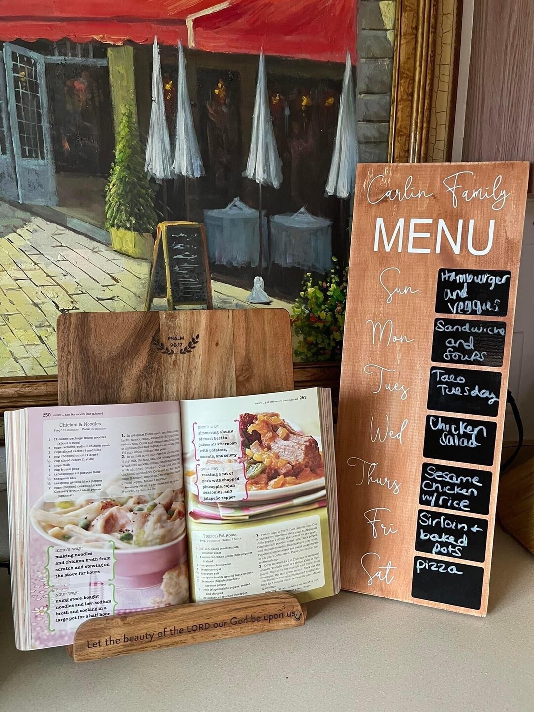 Chalkboard Menu Sign | Personalized Menu Board | Dining Room Signs ...