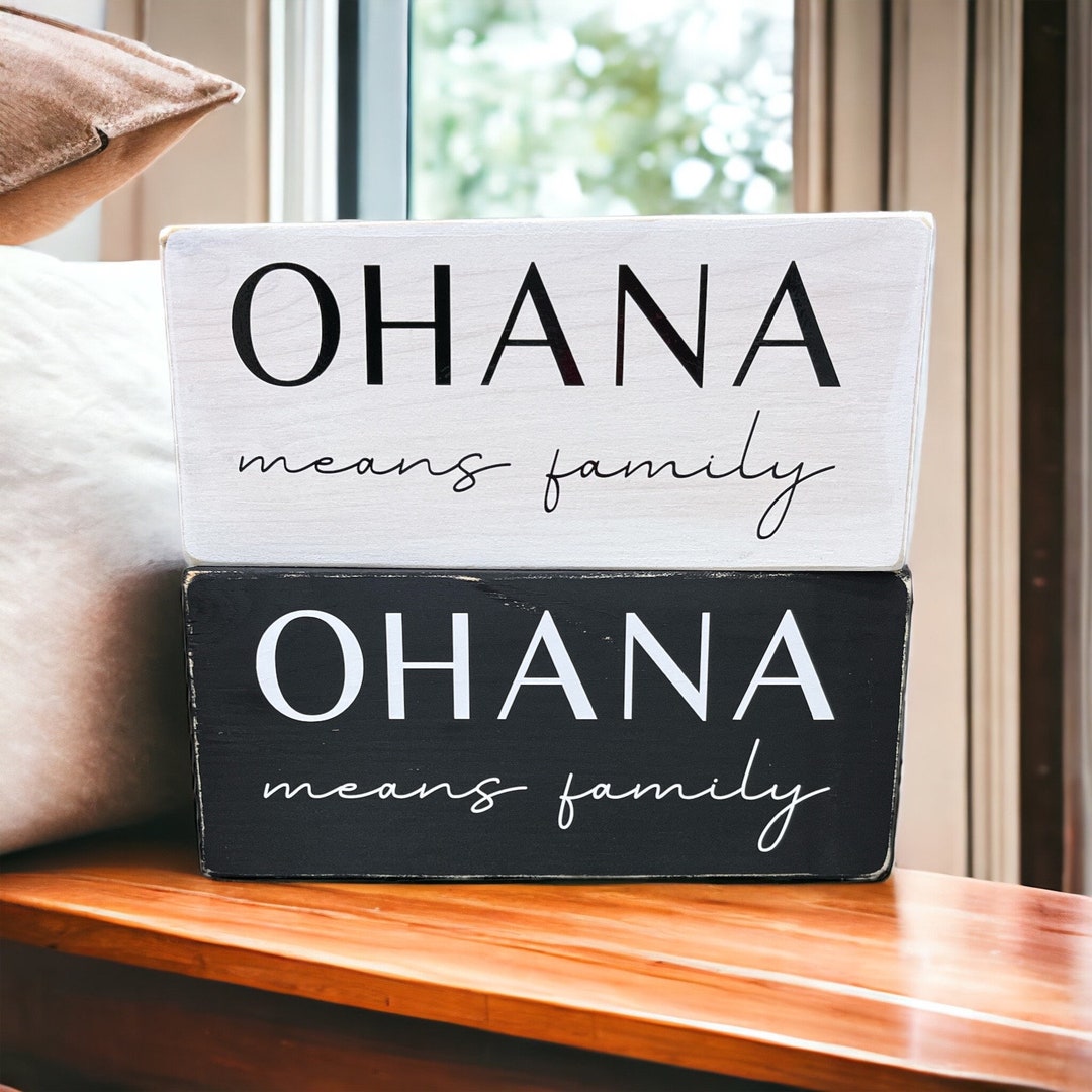 Ohana Wood Sign | Ohana Means Family | Lilo | Living Room Decor | Wood ...