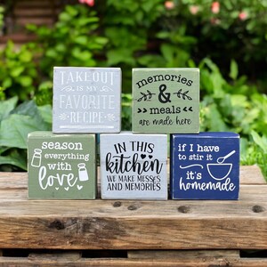 Custom Mini Wood Blocks | Inspirational Blocks | Home Decor | Desk ...