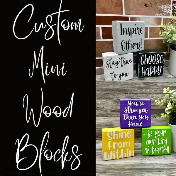 Custom Wood Block - Etsy