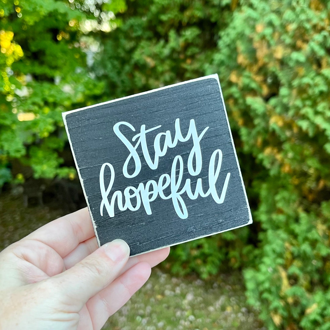 Mini Motivational Blocks | Home Decor | Stay Positive | Collect ...