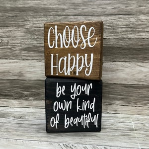 Custom Mini Wood Blocks Inspirational Blocks Home Decor Desk Decor ...