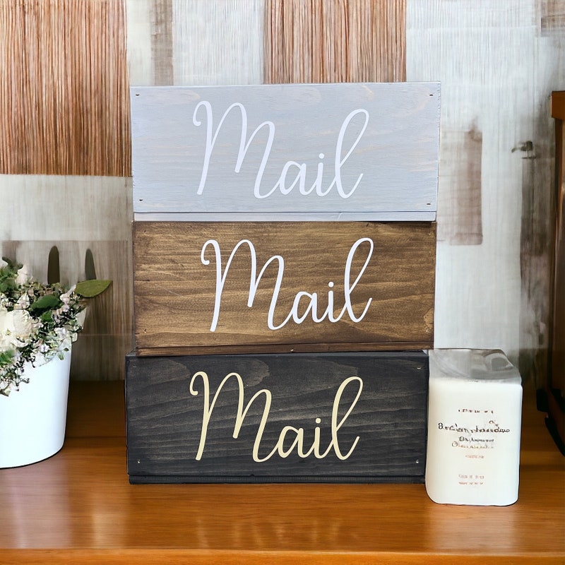 Wood Mail Box - Etsy