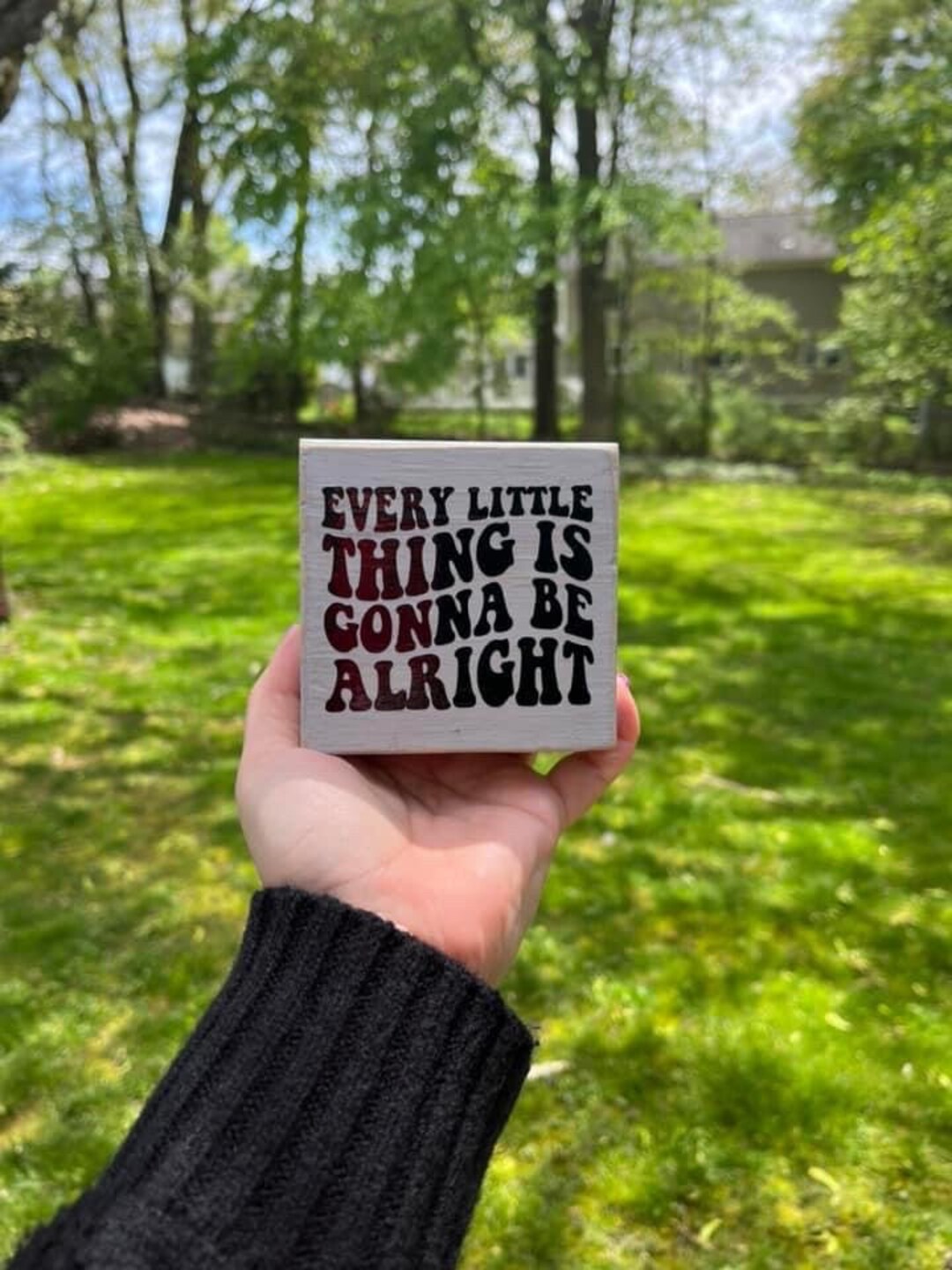 Custom Mini Wood Blocks | Inspirational Blocks | Home Decor | Desk ...