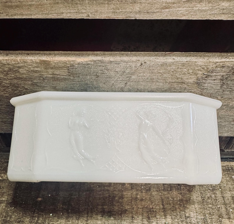 Milk Glass Vintage Planter Dancing Nymphs - Etsy