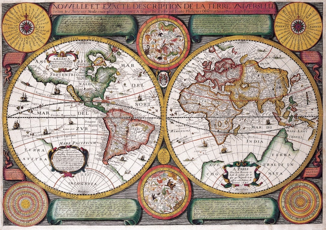Large Set of 100 Printable Vintage Maps printable Art - Etsy