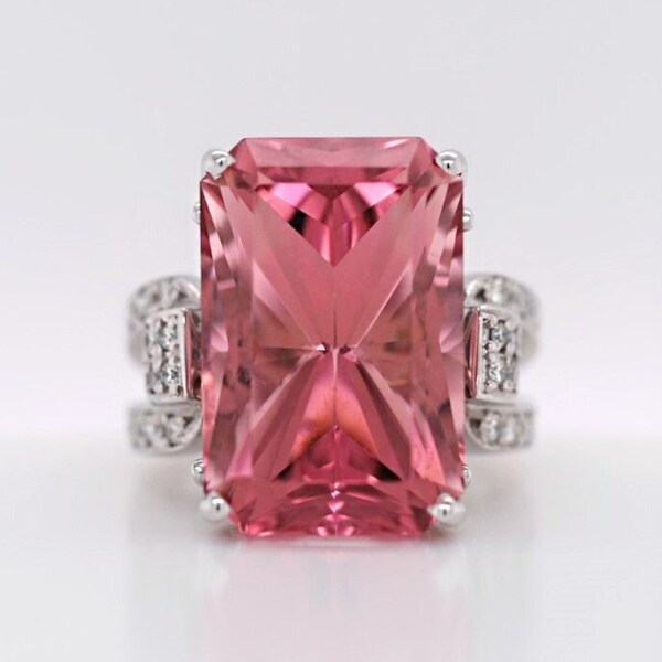 Pink Tourmaline Ring - Etsy