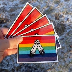 Beaded Two Spirit Flag Sticker - Etsy