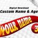 Custom Race Car Name Logo Hot Rod Birthday Logo Personalized Racing ...