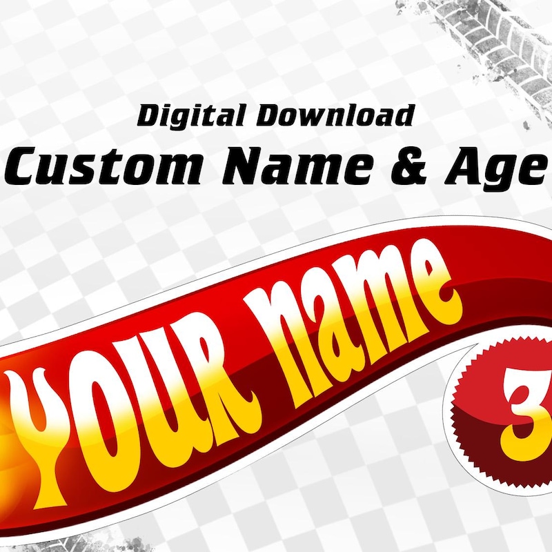 Race Car Name Sign File - Etsy