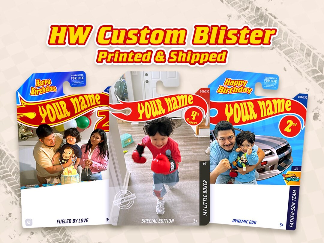 Personalized Hot Wheels Style Package, Hot Wheel Style Original ...