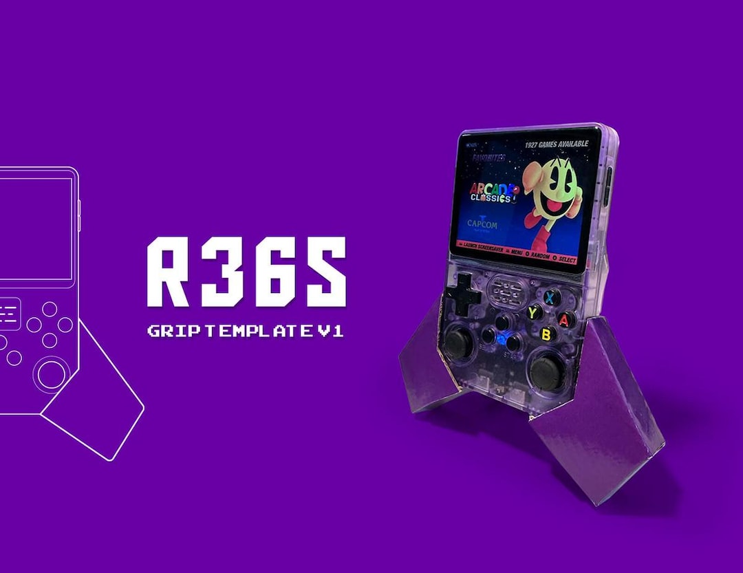 R36S Grip Template V1: Ergonomic Cardboard Design (digital Download) - Etsy