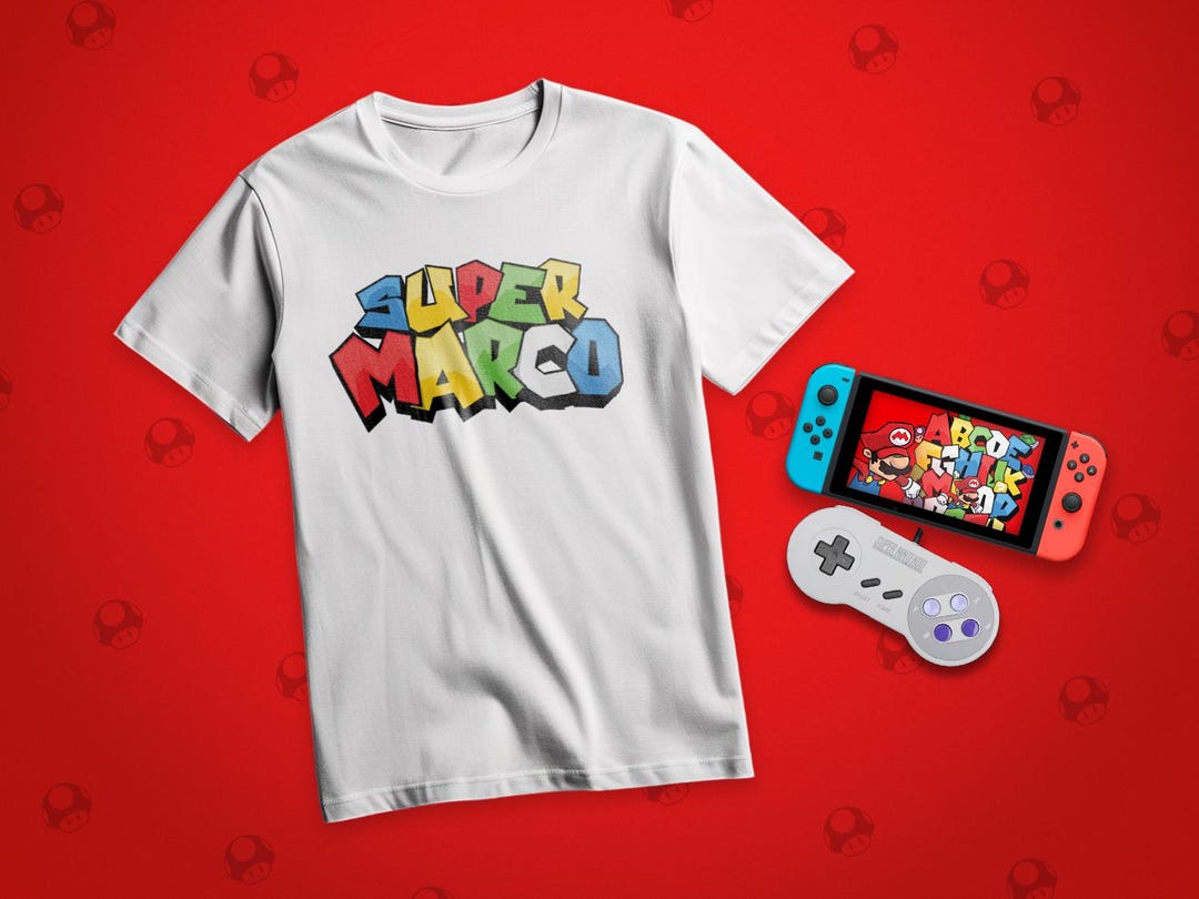Custom Super Mario Name Retro Graffiti Font Personalized Nintendo ...