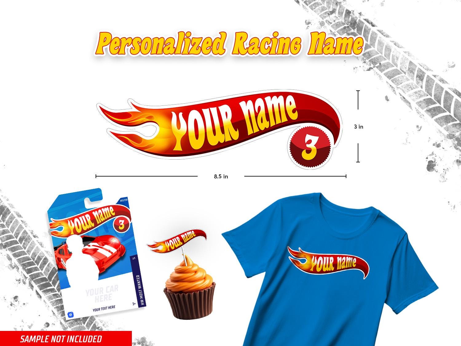 Personalized Hot Wheel Custom PNG Logo, Hot Wheel Original Birthday ...