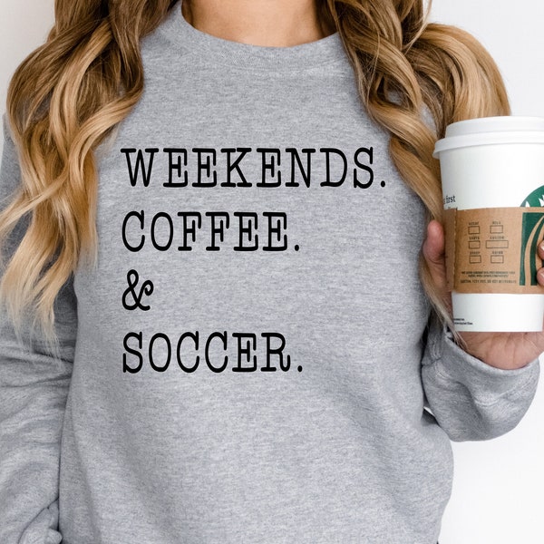 Weekends Coffee and Soccer Png - Etsy