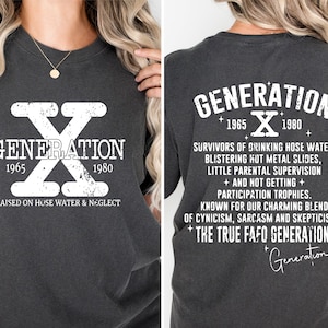 Generation X SVG PNG Raised on Hose Water & Neglect Funny Quote Sassy ...