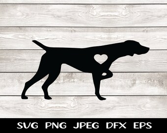 GSP Cut Out SVG Digital Download German Shorthaired Pointer Decal - Etsy