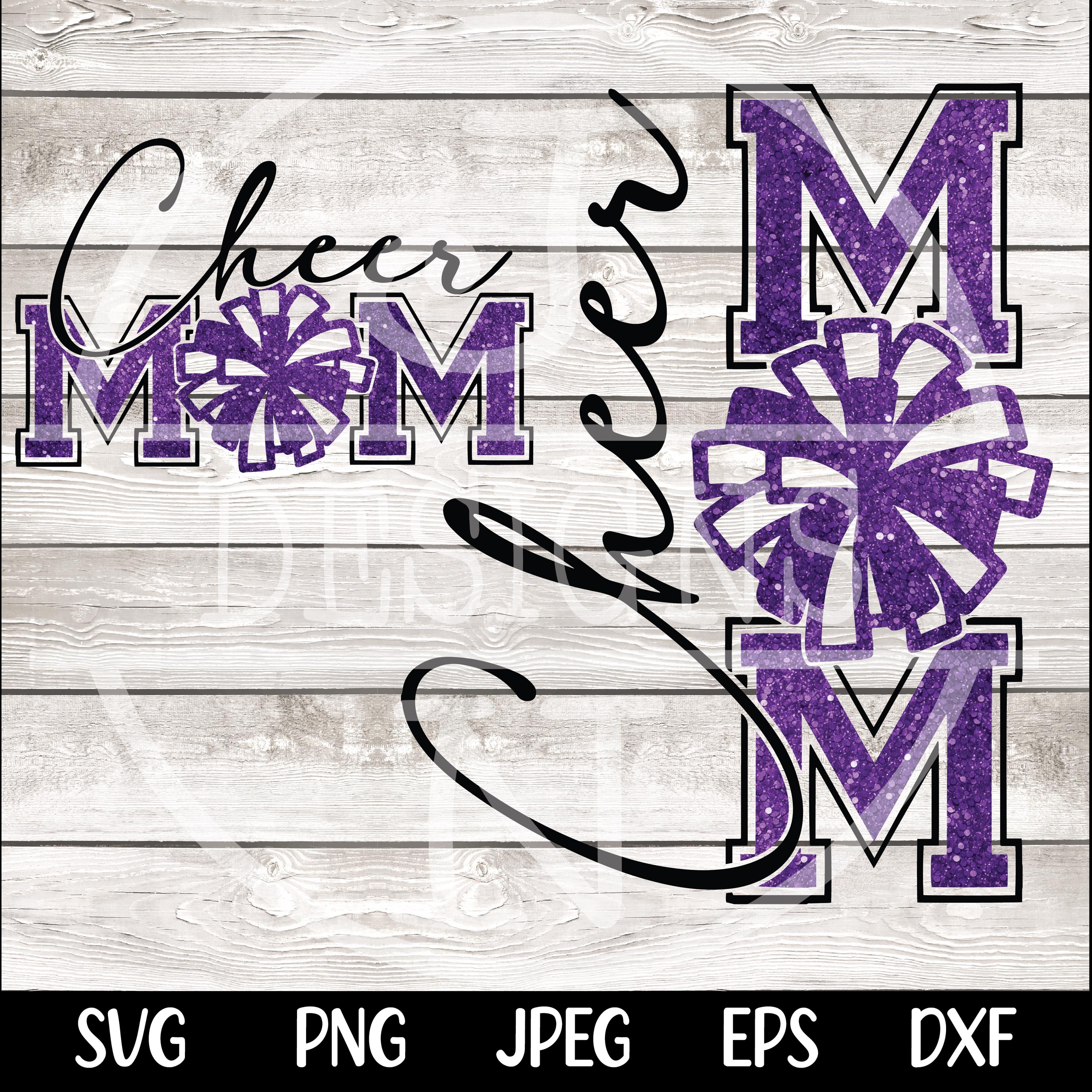 Cheer Mom SVG Cheer Mom PNG Game Day Cheerleader Cheer Competition ...