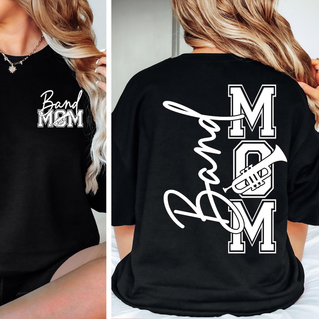 Band Mom SVG Band Mom PNG Marching Band Mom Shirt Design Trumpet Mom ...