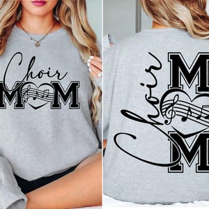 Choir Mom SVG Choir Mom PNG Choir Mom Shirt Design Chorus Mom Png Svg ...