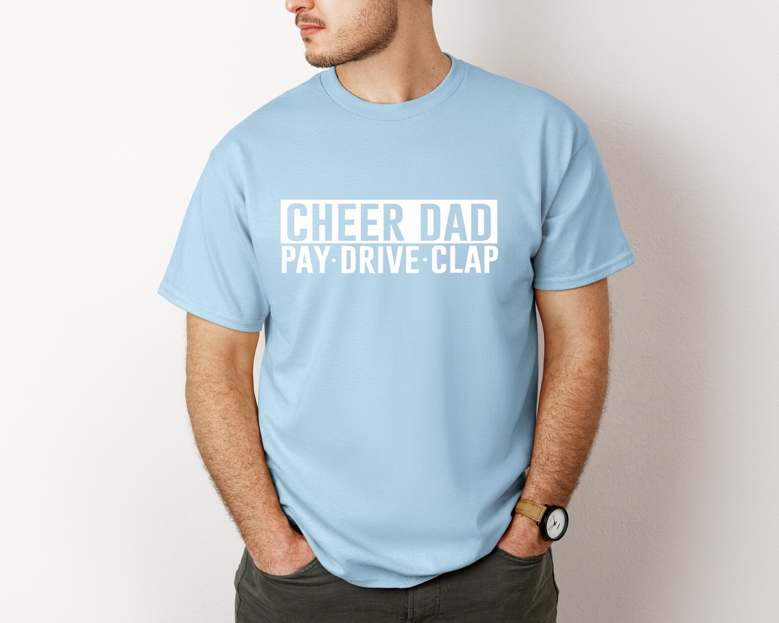 Cheer Dad SVG Cheer Dad Png Cheer Dad Shirt Design Pay Drive Clap Cut ...