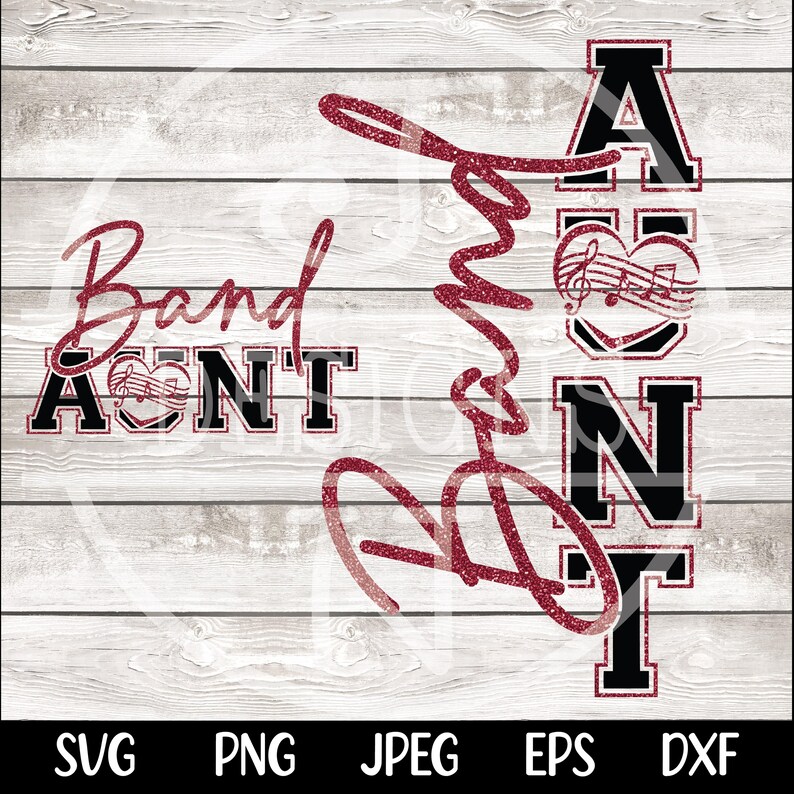 Band Aunt SVG Band Aunt PNG Marching Band Aunt Shirt Design Drumline ...