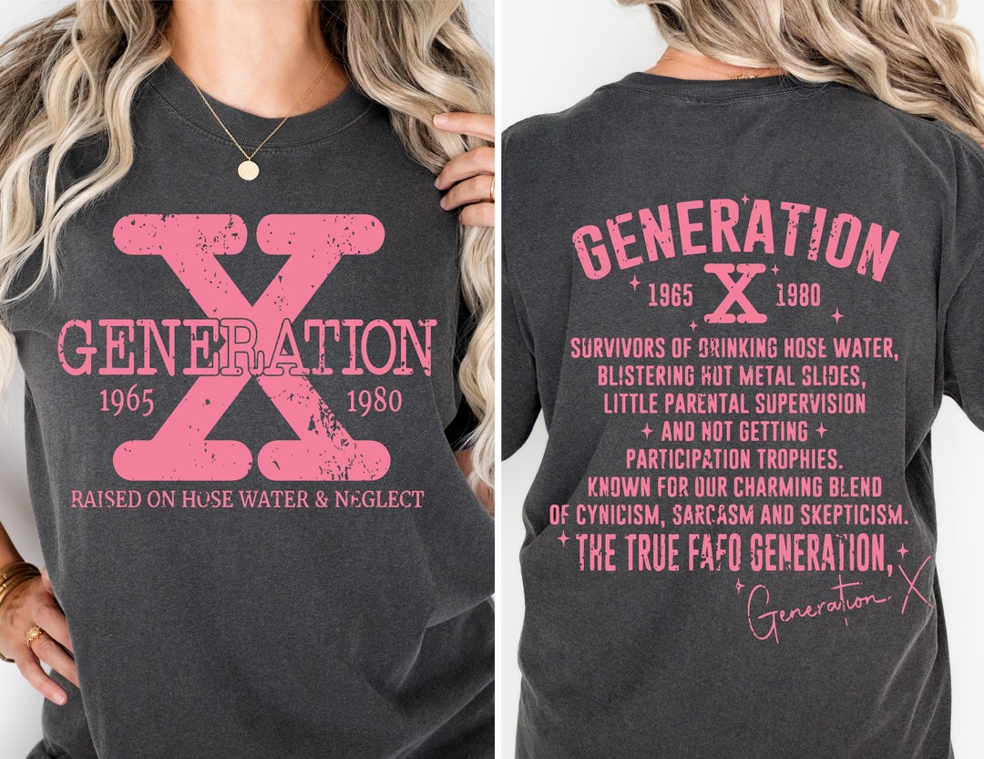 Generation X SVG PNG Raised on Hose Water & Neglect Funny Quote Sassy ...