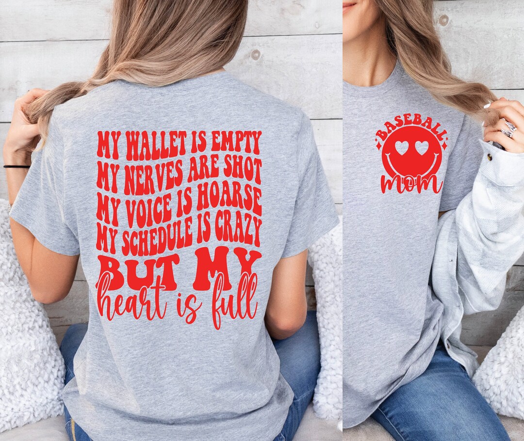 Baseball Mom SVG, Baseball Mom Png, My Wallet is Empty Baseball Mom ...