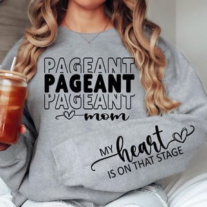 Pageant Mom SVG Png Pageant Mom PNG Svg Pageant Mom Shirt My Heart is ...