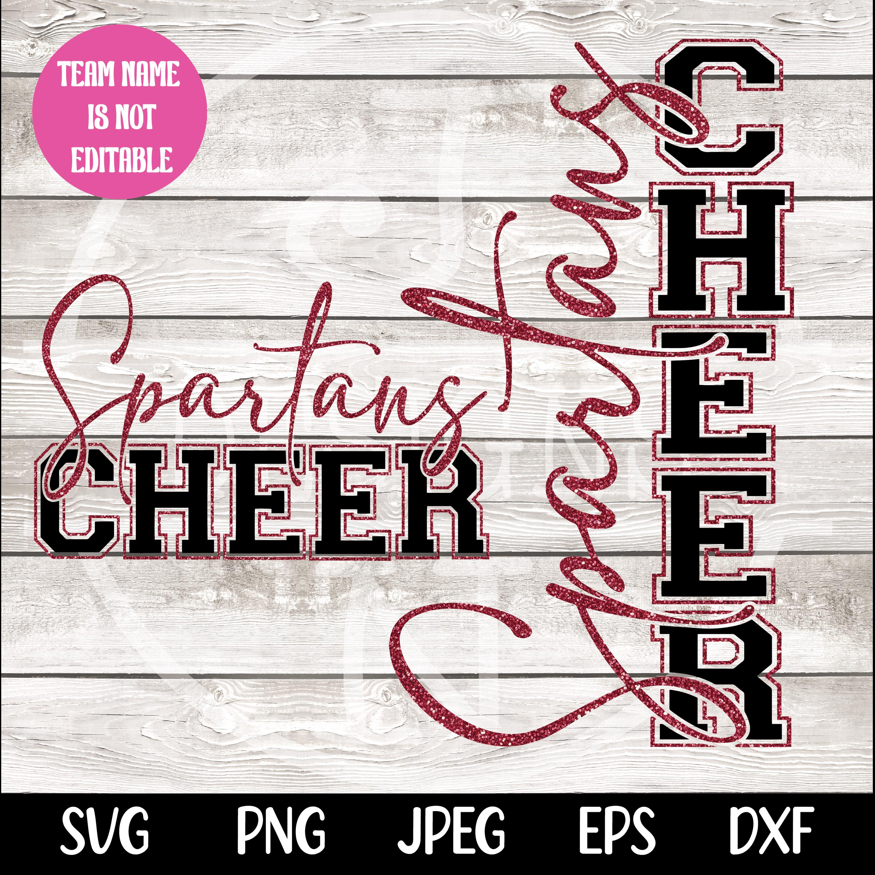 Spartans Cheer PNG Spartans Cheer SVG Game Day Cheerleader Cheer ...