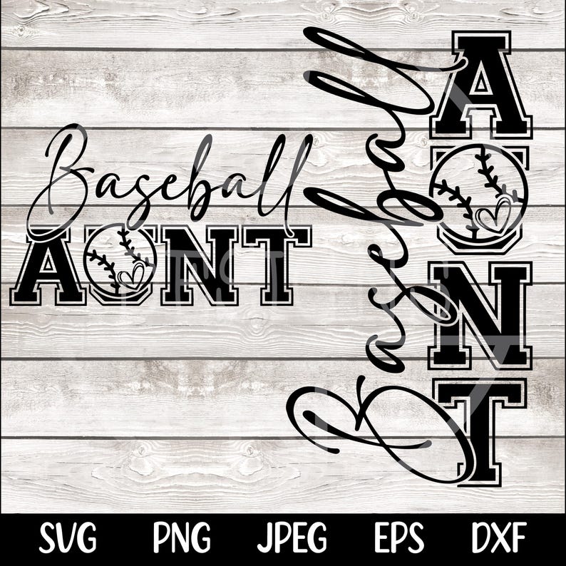 Baseball Aunt SVG Baseball Aunt PNG Baseball Aunt Shirt Design Car ...