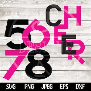 Cheer SVG Cheer PNG, 5678, Five Six Seven Eight Cheer Svg, Cheer Png ...