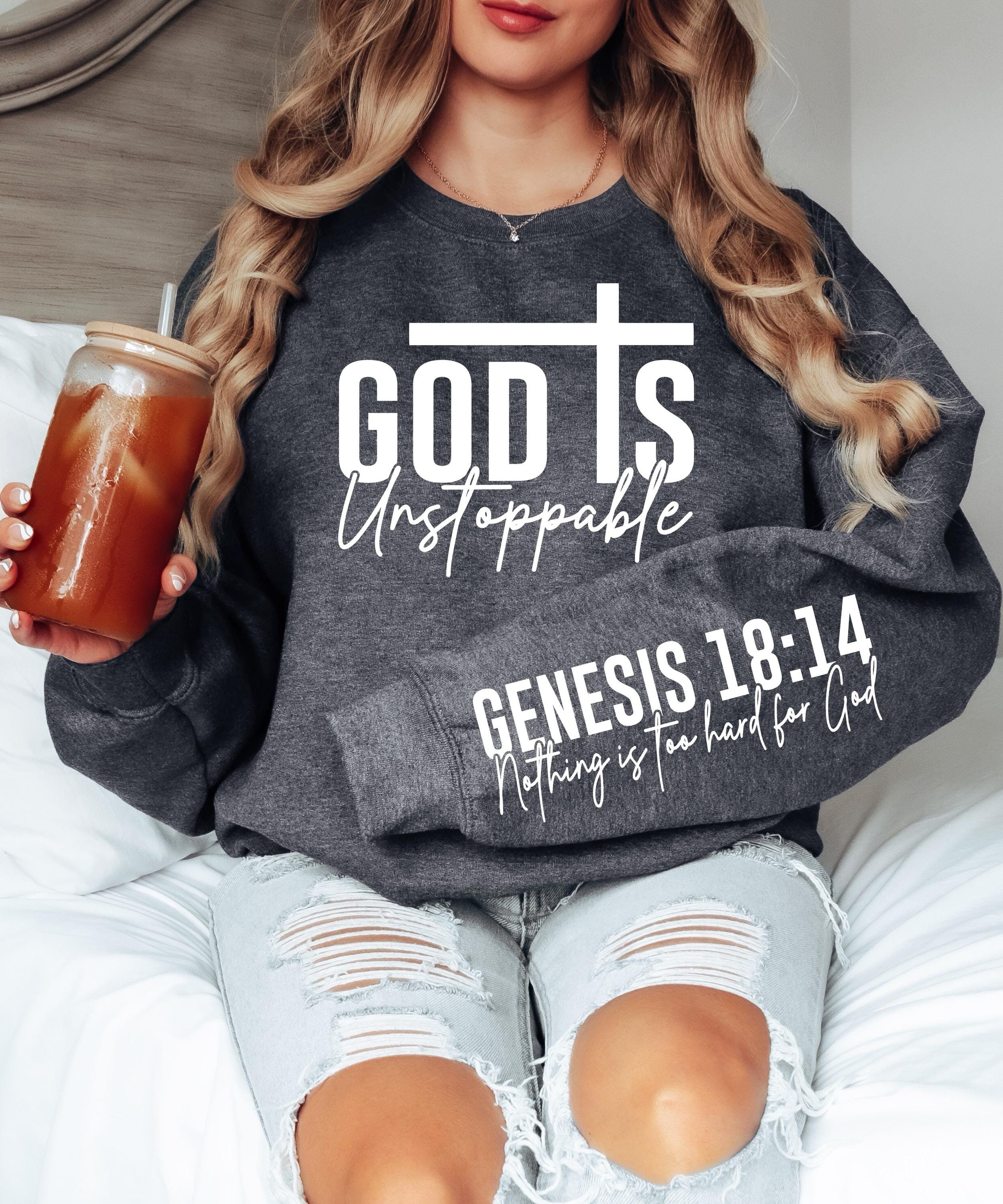 God is Unstoppable SVG PNG Bible Quote Svg Genesis 18:14 Faith Svg ...