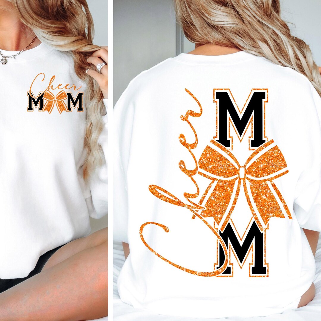 Cheer Mom SVG Cheer Mom PNG Orange Game Day Cheerleader All Star Cheer ...