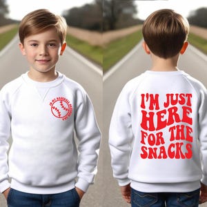 Baseball Brother SVG PNG I'm Just Here for the Snacks Baseball Brother ...
