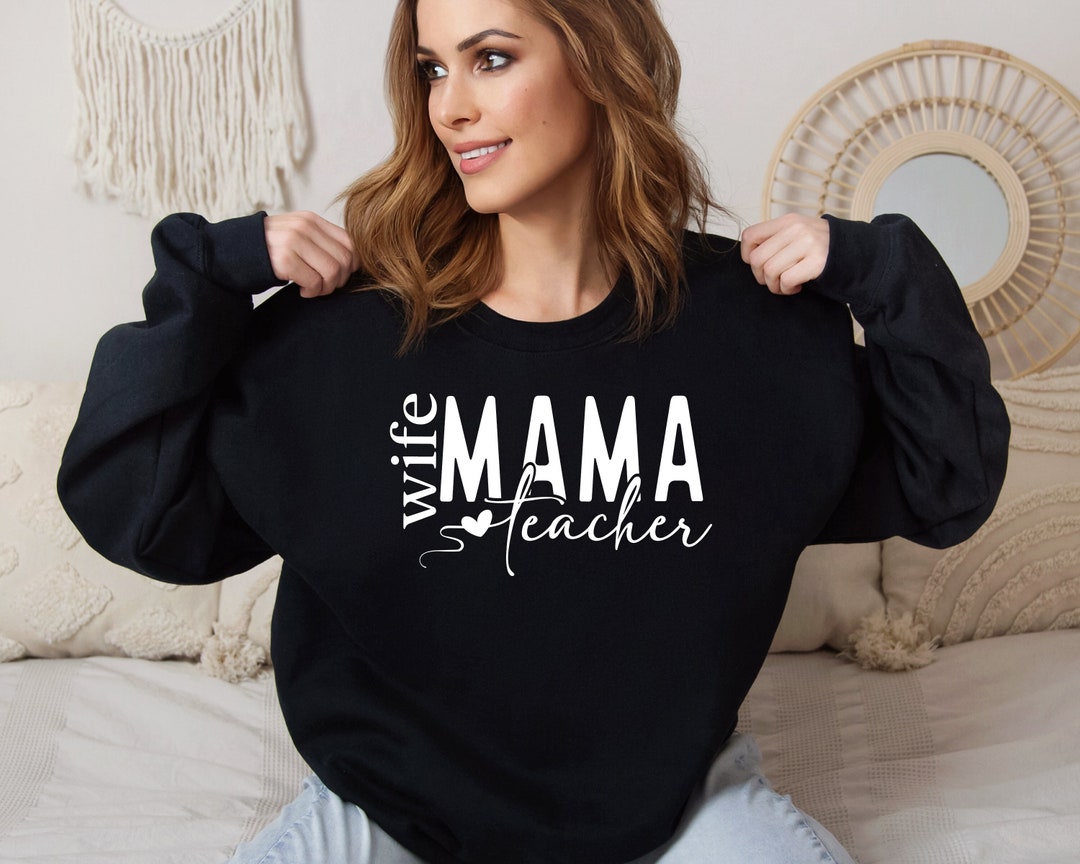 Wife Mama Teacher SVG PNG, Teacher Life Svg Teacher Svg, Teacher Mom ...