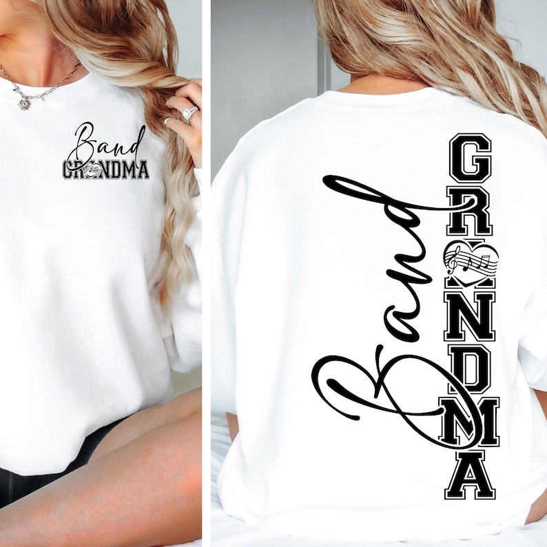Band Grandma SVG Band Grandma PNG Marching Band Grandma Shirt Design ...