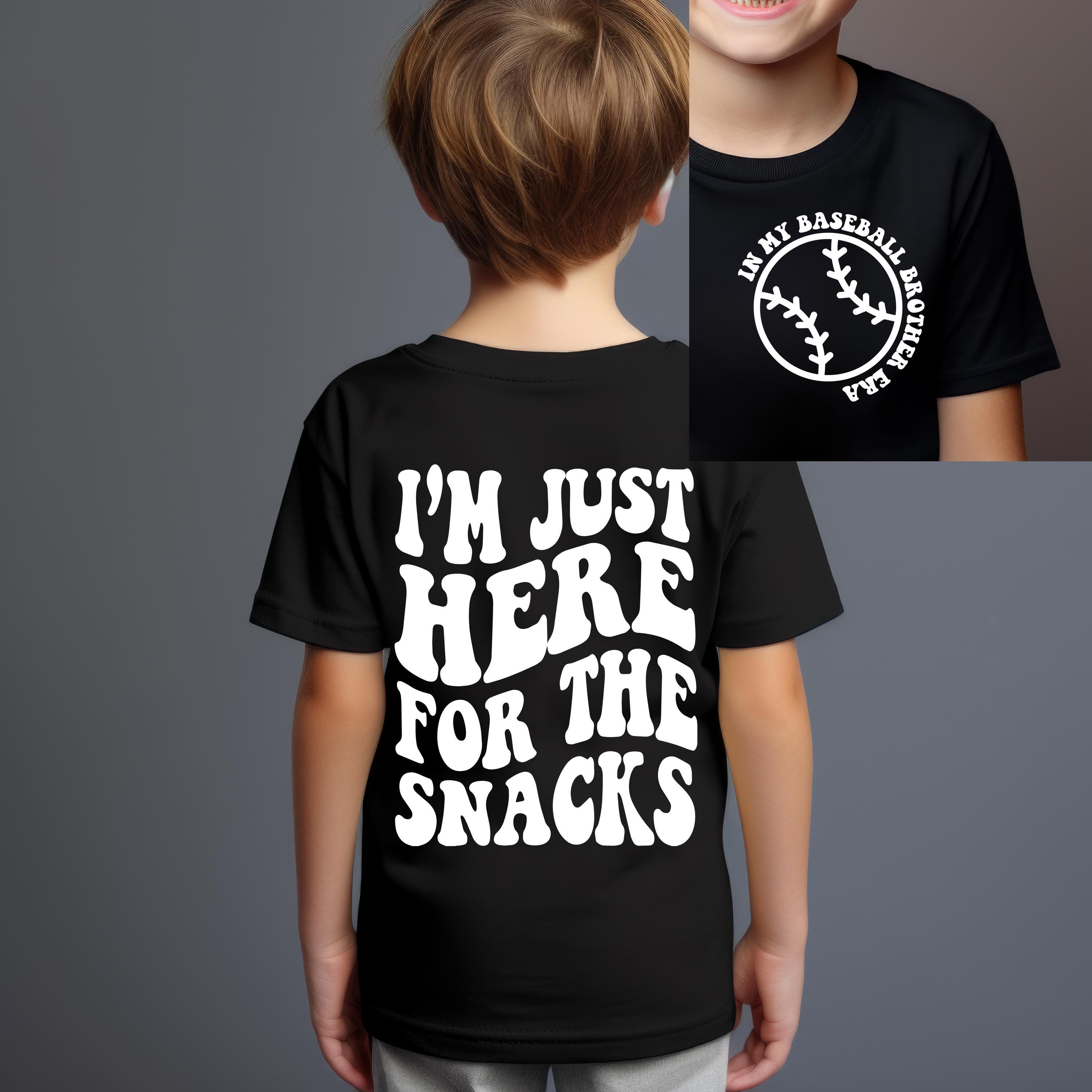 Baseball Brother SVG PNG I'm Just Here for the Snacks Baseball Brother ...