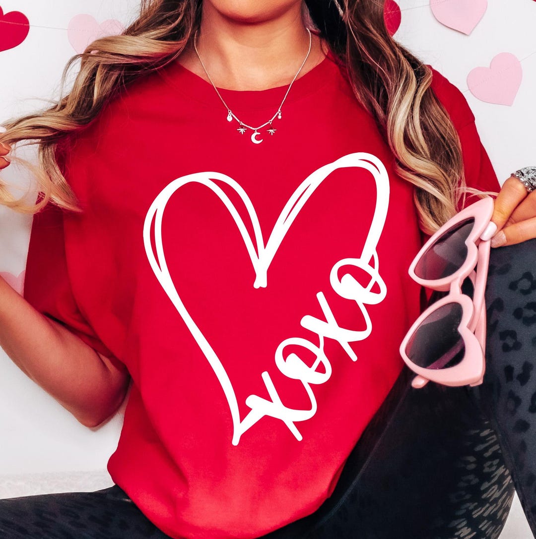 Hugs and Kisses SVG PNG Xoxo Svg XOXO Png Coquette Heart Svg Valentines ...