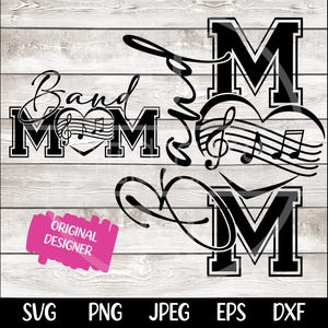 Band Mom SVG Band Mom PNG Marching Band Mom Shirt Design Drumline Mom ...