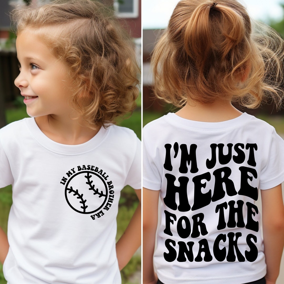 Baseball Brother SVG PNG I'm Just Here for the Snacks Baseball Brother ...