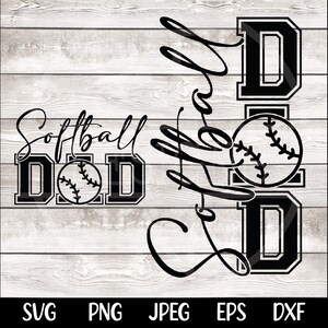 Softball Dad SVG Png Varsity Softball Dad Shirt Softball Svg Softball ...