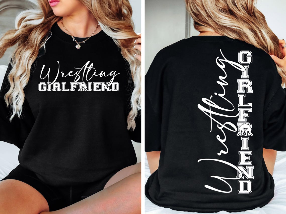 Wrestling Girlfriend SVG Png Wrestling Girlfriend PNG Svg Wrestling ...