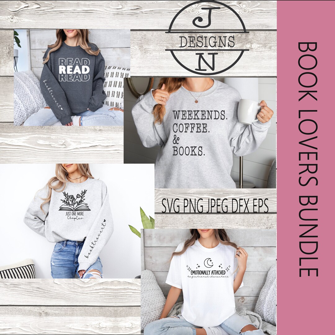 Book Lovers Svg Bundle Book Lovers PNG Bundle Reading Svg Png Book Png ...