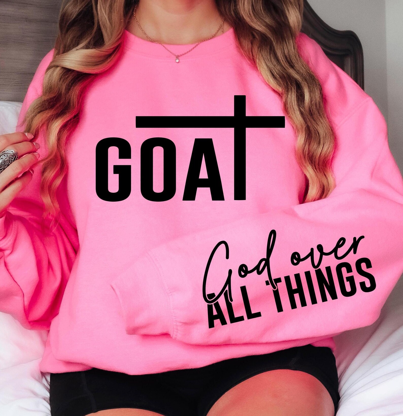GOAT Svg God Over All Things SVG PNG Bible Quote Svg Design Faith Svg ...