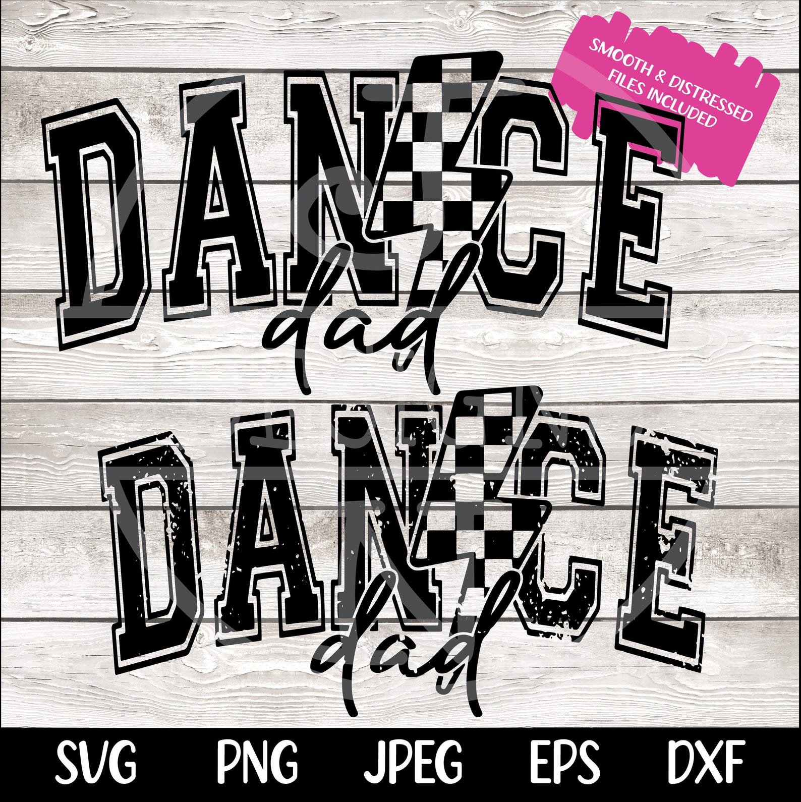 Dance Dad SVG Dance Dad Png Checkered Lightning Bolt Dance Dad Shirt ...