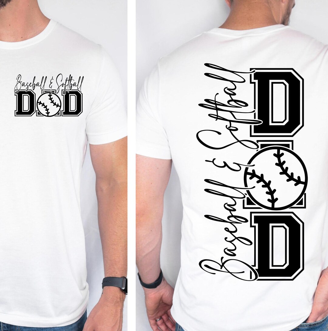 Baseball and Softball Dad SVG Baseball Dad PNG Softball Dad Shirt ...