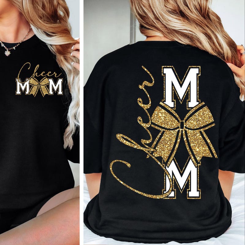 Gold Cheer Mom Sweatshirt - Etsy